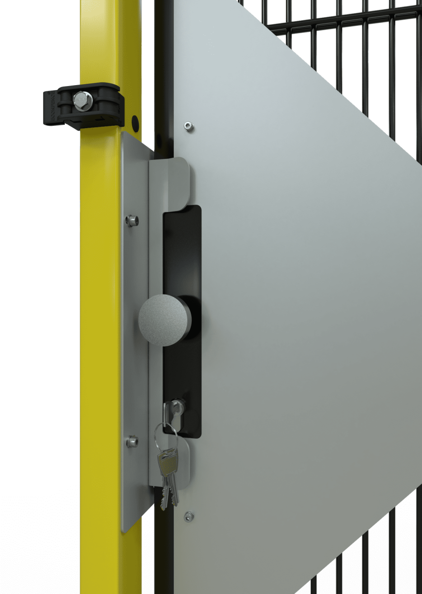 Schiebetür für Maschinenschutzgitter ECONFENCE® BASIC LINE TS01 ...